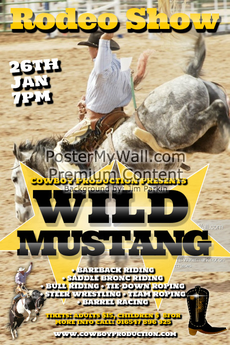 Copy of Rodeo Poster Template | PosterMyWall