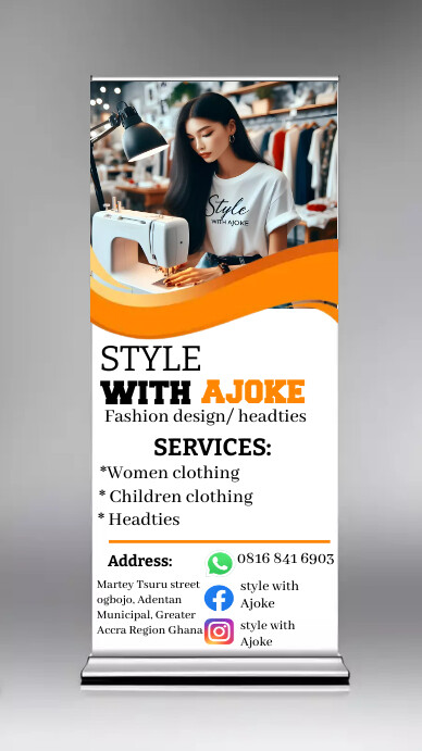 Roller banner(mockup) Template | PosterMyWall