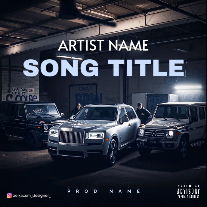 Rolls roys and g-class Album cd mixtape cover art design Template ...