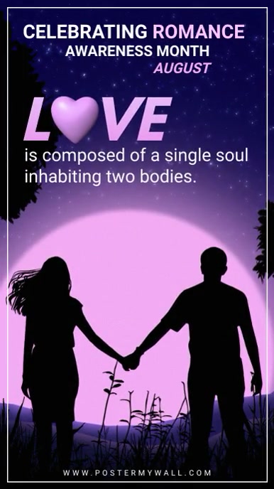 Romance awareness month instagram story Template | PosterMyWall