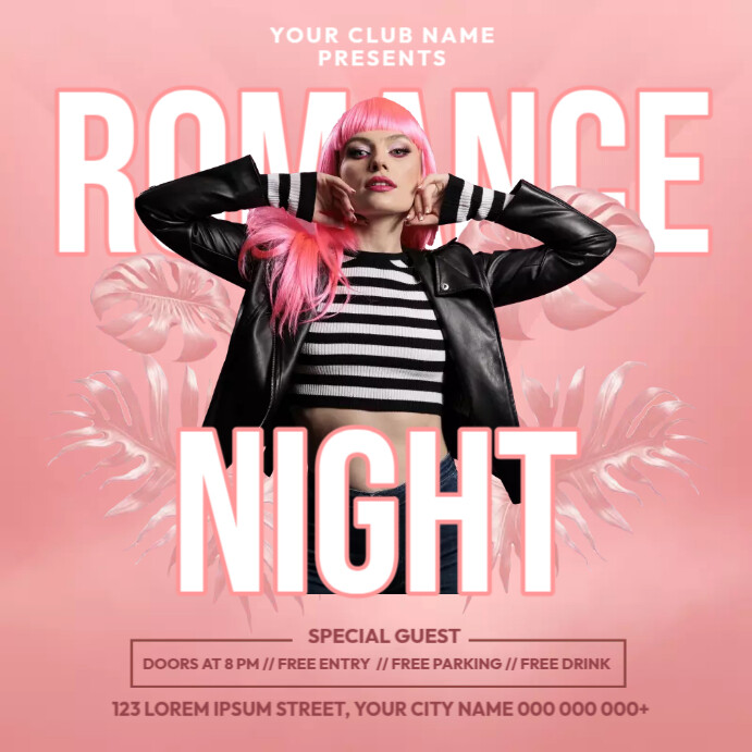 Romance Night Club Template | PosterMyWall