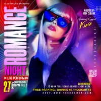 ROMANCE NIGHT club party Template | PosterMyWall