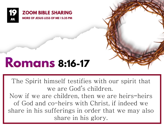 Modèle Romans 8:16-17 | PosterMyWall