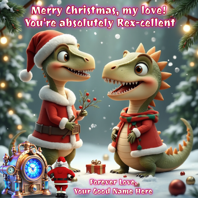 Plantilla de Romantic Christmas Card Design | PosterMyWall