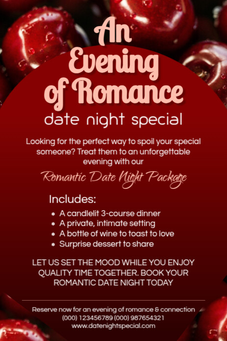 Romantic Date Night Special Poster Template | PosterMyWall