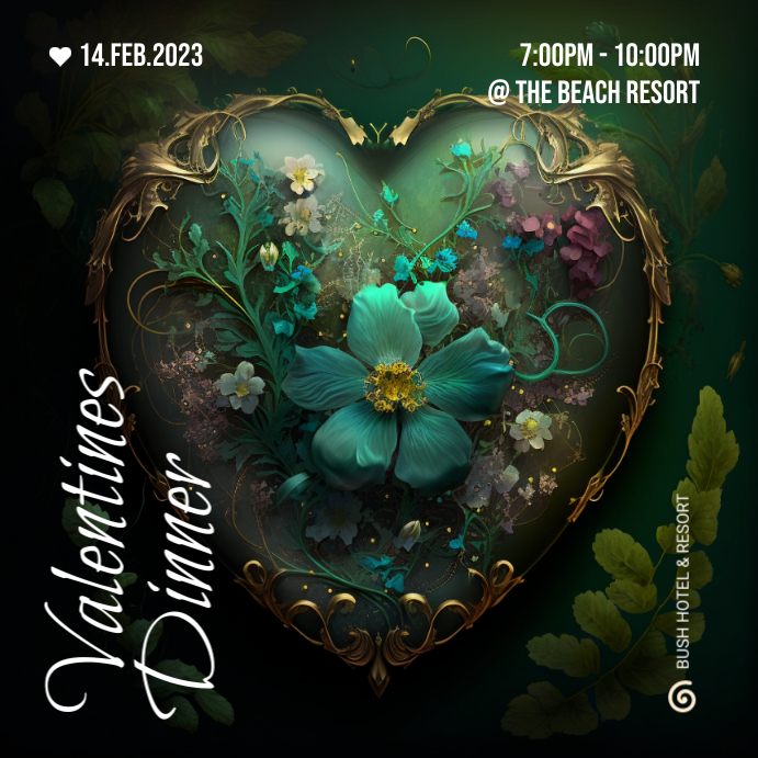 Romantic event (valentines) Template | PosterMyWall