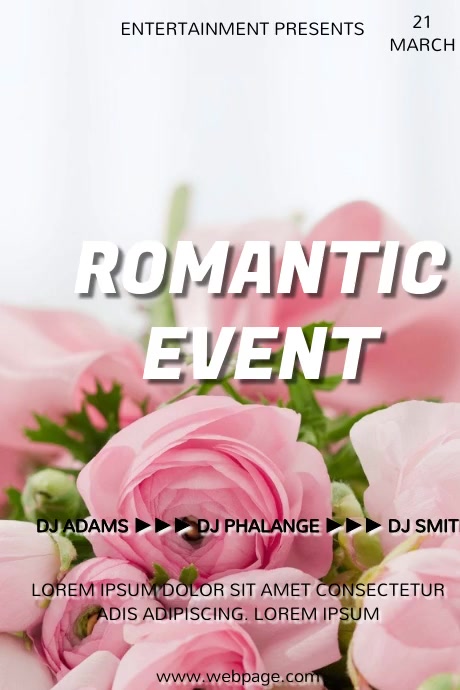 Copy of Romantic Event Flyer Template (1) | PosterMyWall