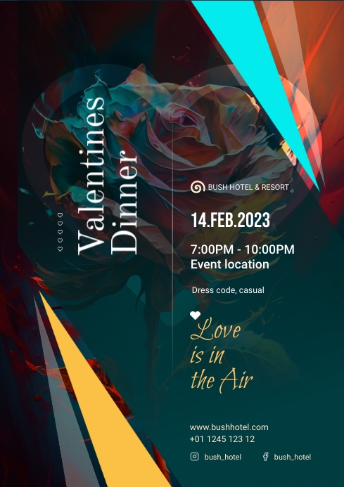 Romantic event poster Template | PosterMyWall