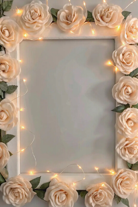 Romantic Floral Frame Template | PosterMyWall