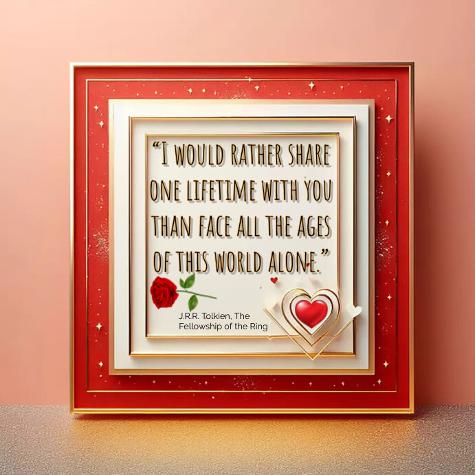 Romantic frame Template | PosterMyWall