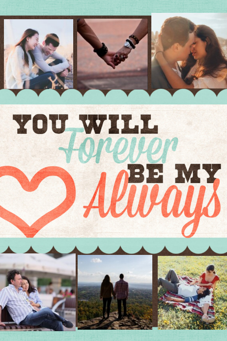 Copy of Romantic Gift Valentines Day I love you poster flyer | PosterMyWall