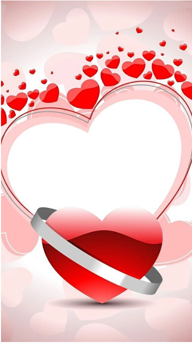 Romantic Heart Frame Design Template | PosterMyWall