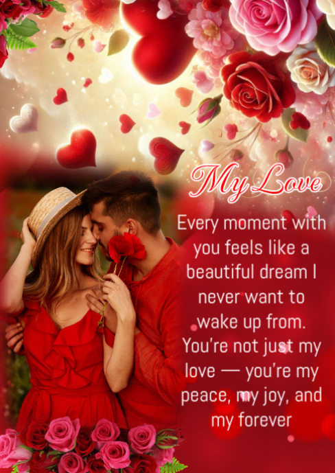 Romantic Love Message Template | PosterMyWall