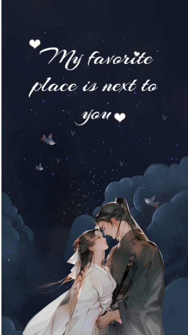 Romantic Night couple mobile phone wallpaper Template | PosterMyWall
