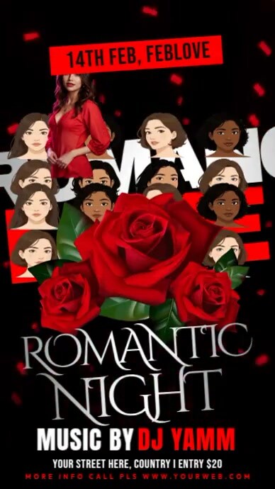 Romantic Night Template | PosterMyWall