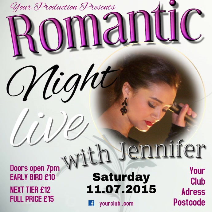 Romantic Night Video Post Template | PosterMyWall