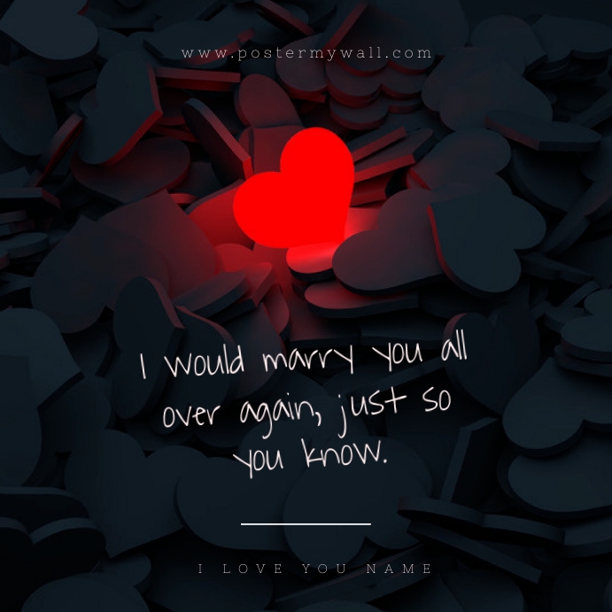 romantic post template | PosterMyWall