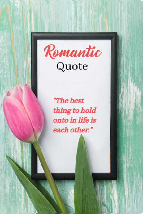 Romantic quote Template | PosterMyWall