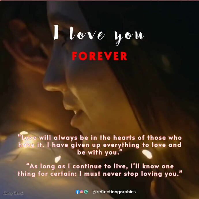 Romantic quotes video template | PosterMyWall