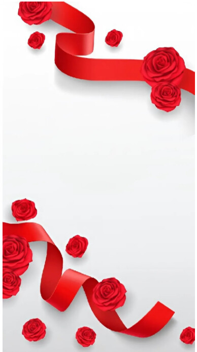 Romantic Red Roses Background Template | PosterMyWall