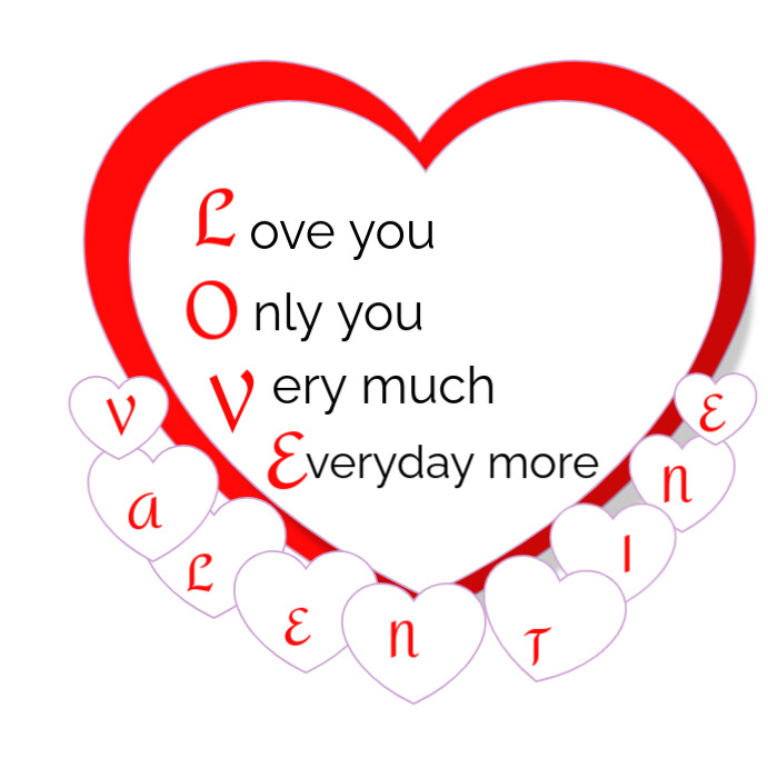Romantic valentine's message Template | PosterMyWall