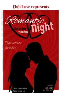 Romantic Typography Poster Template | PosterMyWall