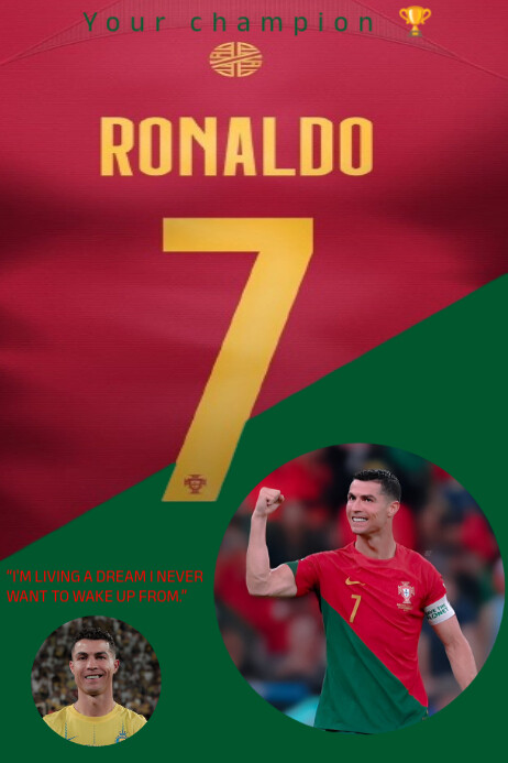 Ronaldo Template | PosterMyWall