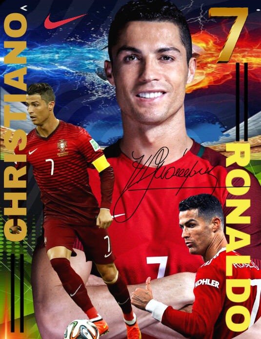 RONALDO SOCCER FLYER TEMPLATE | PosterMyWall