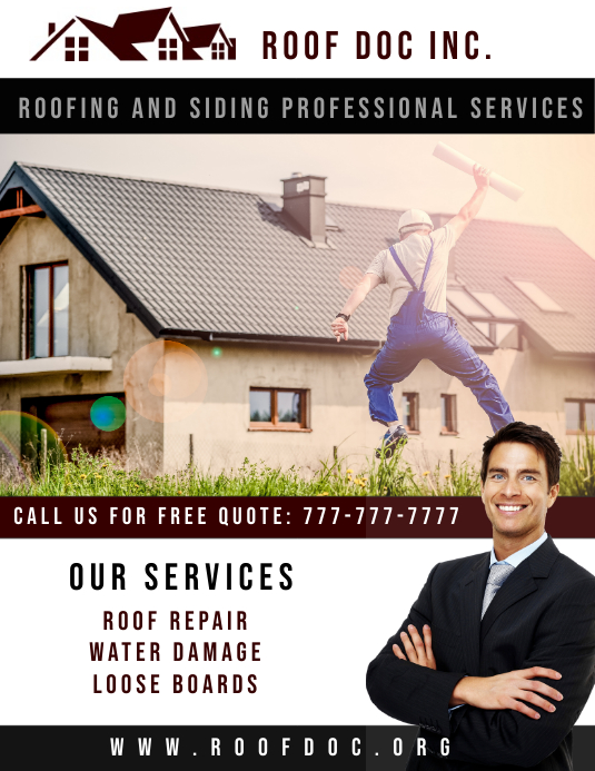 Roof Repair Flyer Template | PosterMyWall