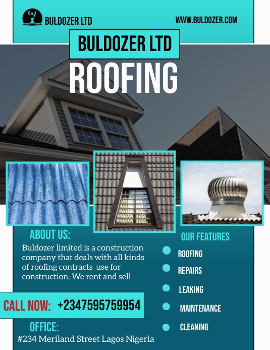 Copy of Roofing | PosterMyWall