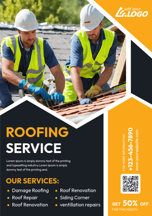 Roofing Flyer Template | PosterMyWall