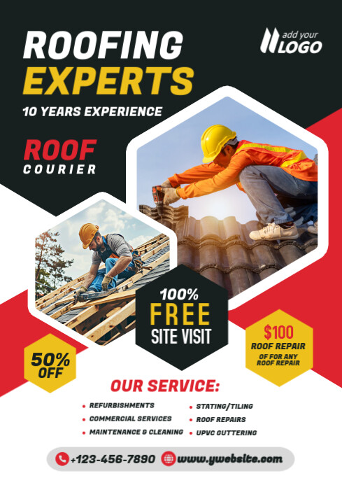 Roofing Flyer Template | PosterMyWall