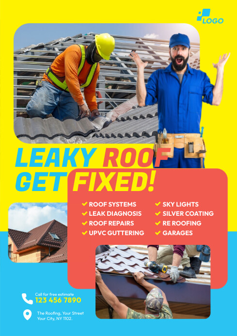 Roofing Installation Services Flyer Template | PosterMyWall