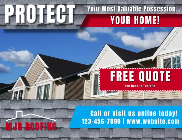 Roofing Poster Template | PosterMyWall