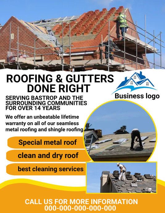 roofing service flyer Template | PosterMyWall