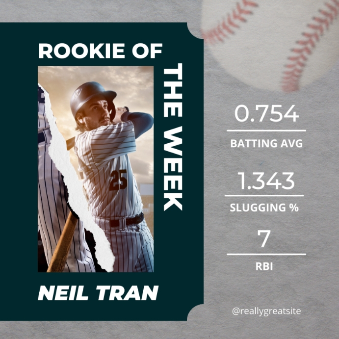 ROOKIE OF THE WEEK Template | PosterMyWall