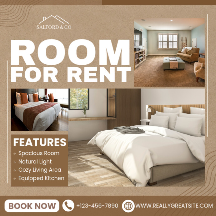 Copy of Room for rent | PosterMyWall