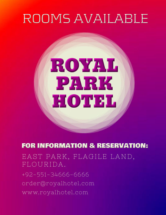 Rooms Available (Reservation) Template | PosterMyWall