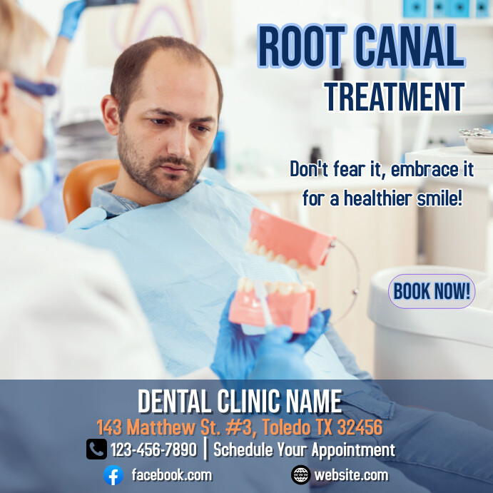 Root Canal Treatment Template | PosterMyWall
