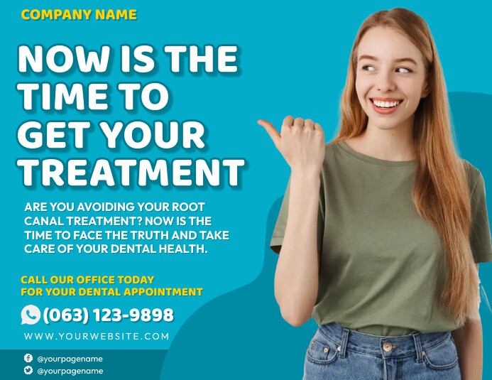 Root Canal Treatment Services Template | PosterMyWall