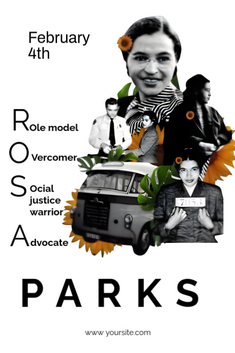 Copy of Rosa parks day | PosterMyWall