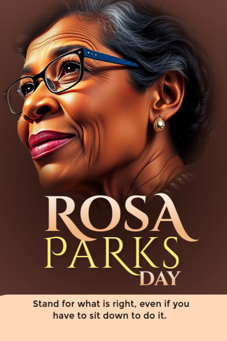 Rosa Parks day Template | PosterMyWall