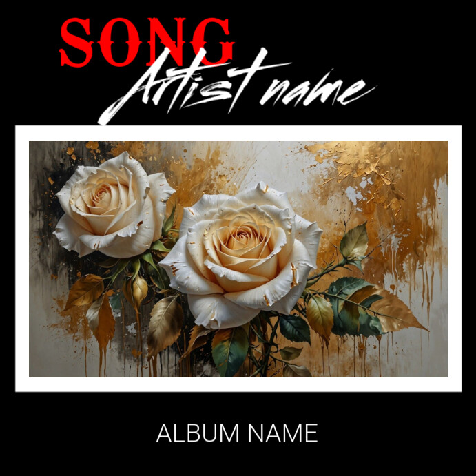 Rose album cover Templat | PosterMyWall