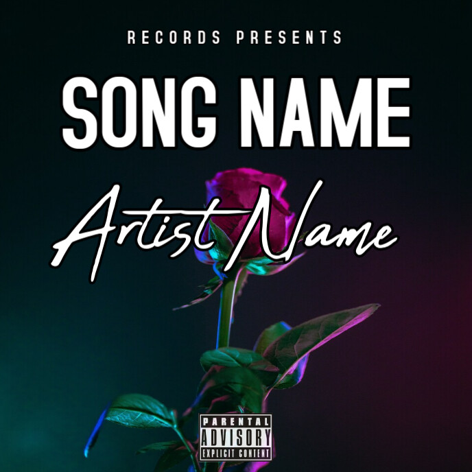 Rose Album Cover Modelo | PosterMyWall