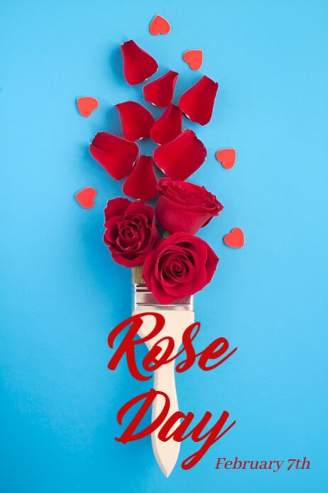 Rose day flyer template | PosterMyWall