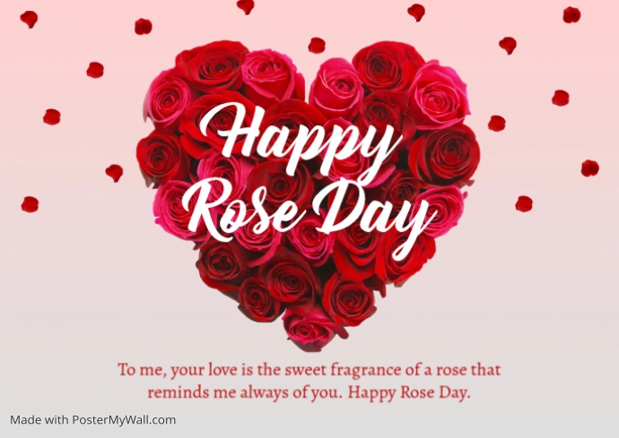 Copy of Rose Day Wishes Card | PosterMyWall