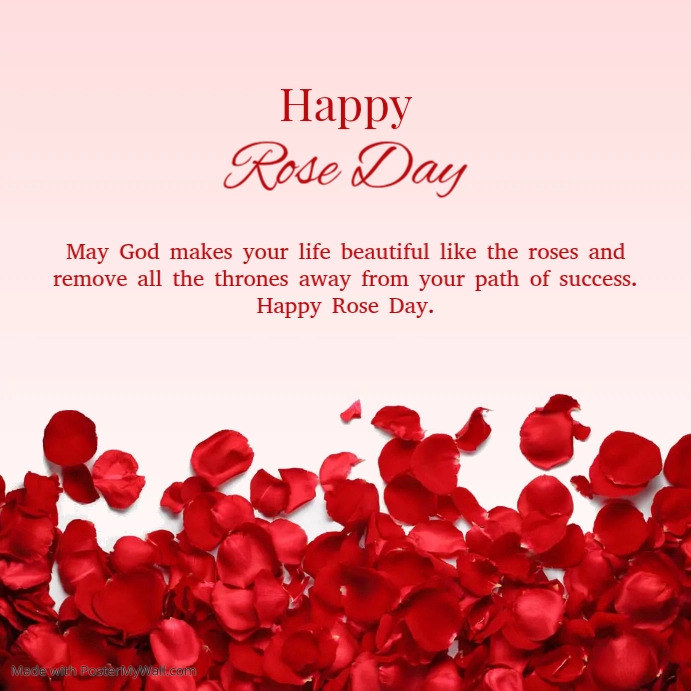 Rose Day Wishes Instagram Post Template | PosterMyWall