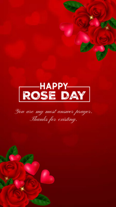 Copy of Rose day wishes instagram story | PosterMyWall
