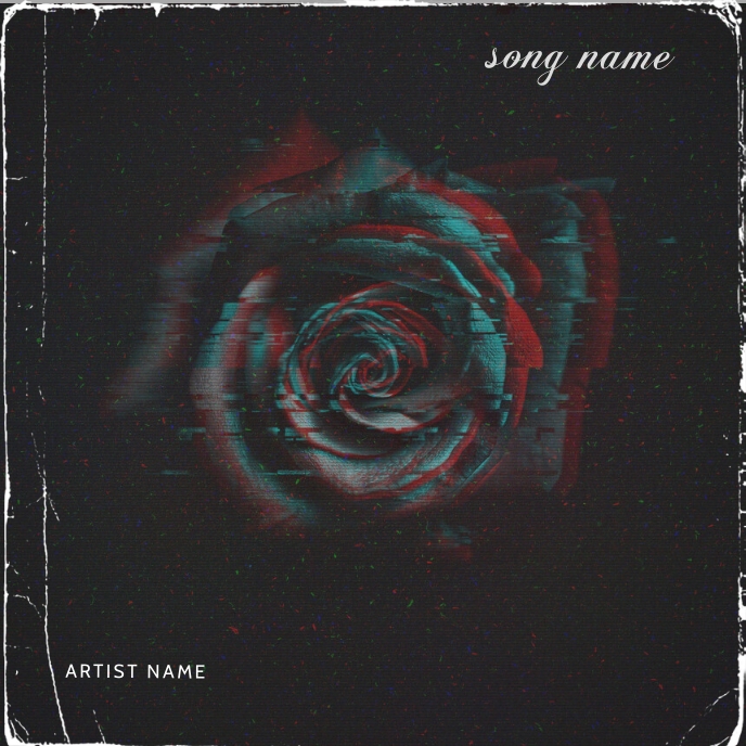 Rose Mixtape cover art design template | PosterMyWall