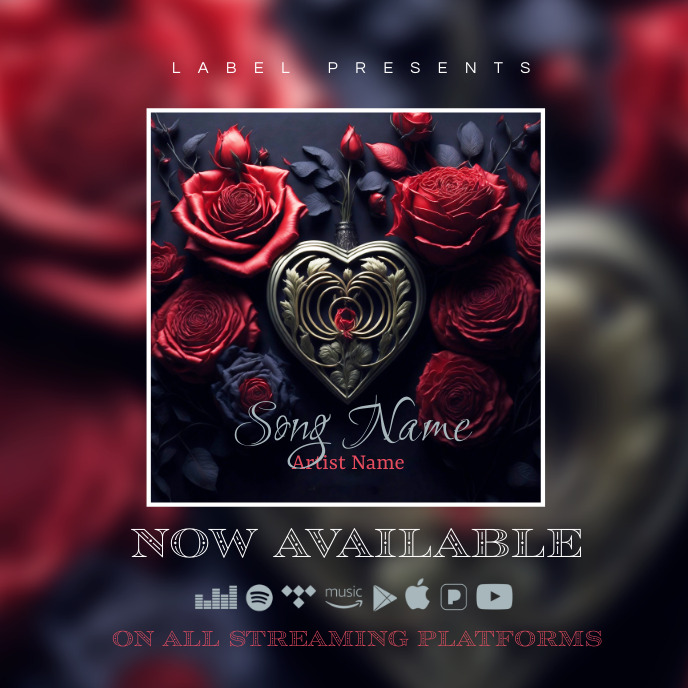 rose single COVER (4) Template | PosterMyWall